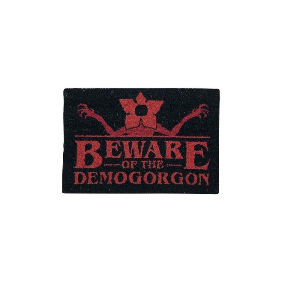Felpudo Stranger things "Beware of Demogorgon"